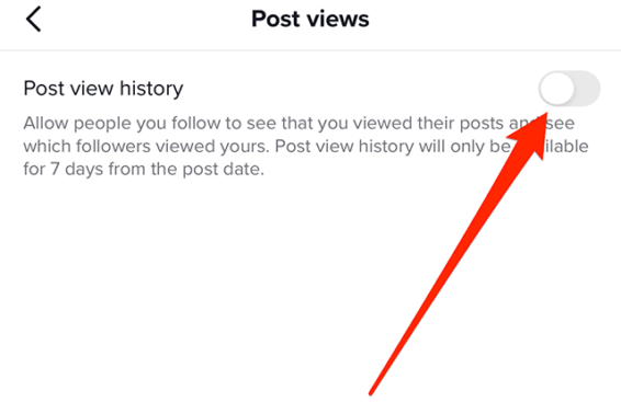 TikTok: How to Turn on Post View History