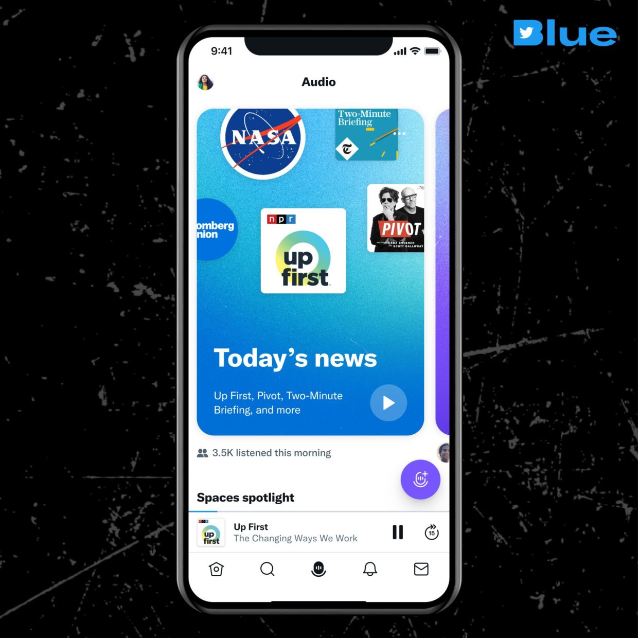 Revamped Twitter Spaces Tab, Including Podcasts, Comes to Twitter Blue