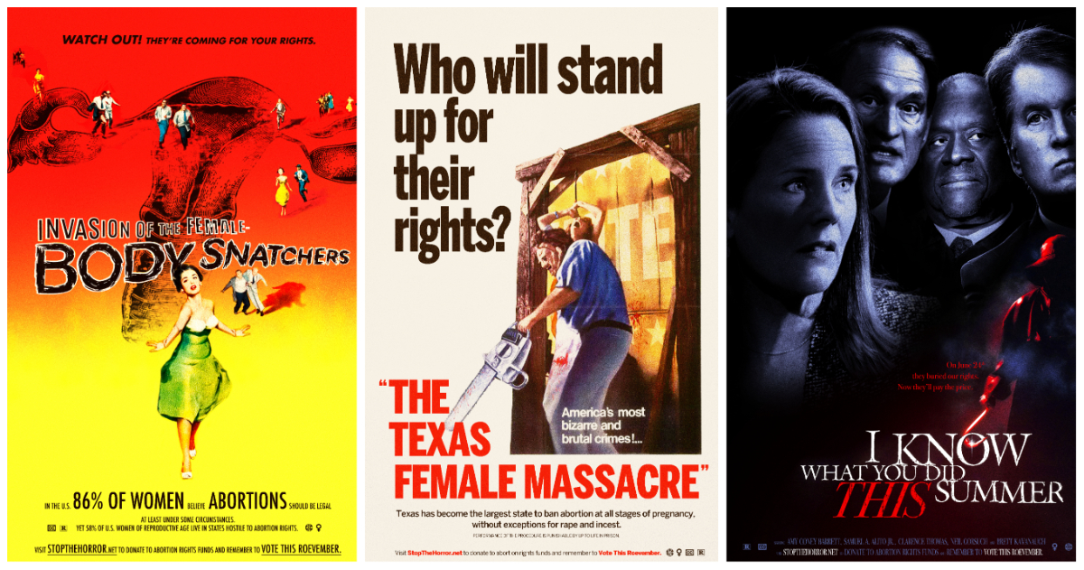 Classic Horror Film Posters Get a Post-Roe v Wade Refresh