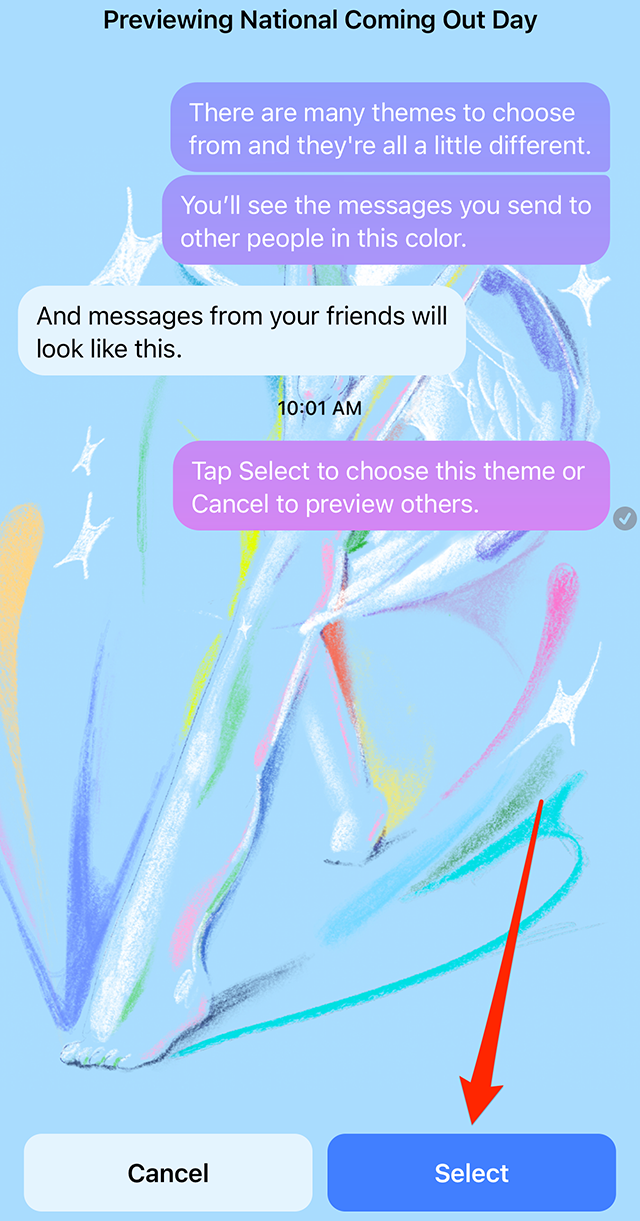 Messenger: How to Use the National Coming Out Day Chat Theme