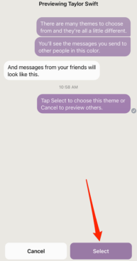 Messenger: How to Use the Taylor Swift Chat Theme