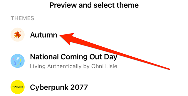 Messenger: How to Use the Autumn Chat Theme