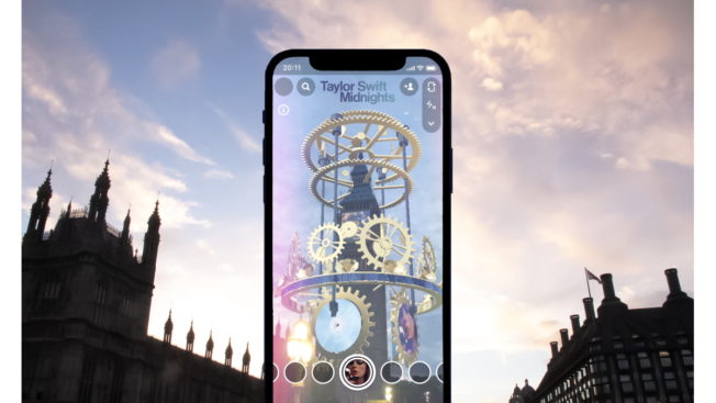 Snap, Blnk Team Up on 3 Lenses for Taylor Swift’s Midnight