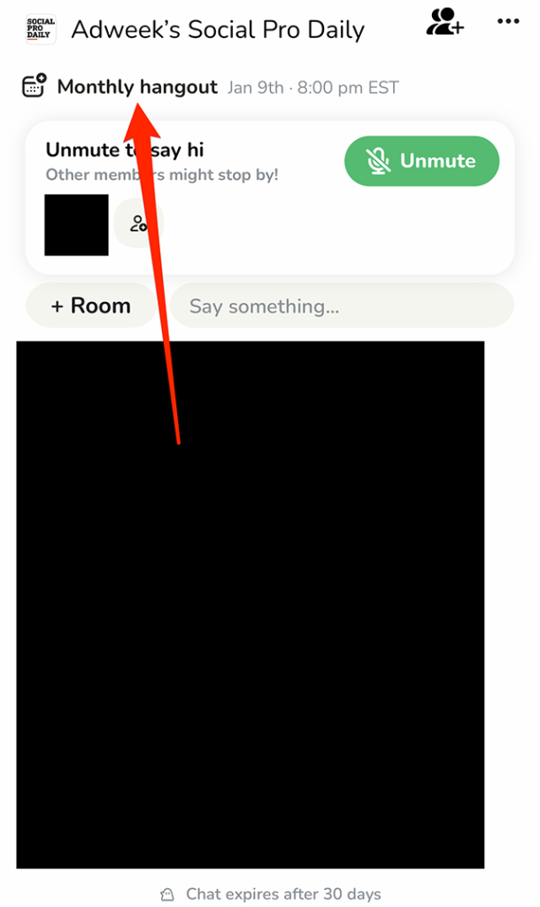Clubhouse: How to Edit Your House's Recurring Hangout
