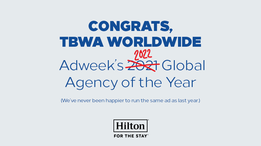 TBWA\Worldwide Is Adweek's 2022 Global Agency of the Year