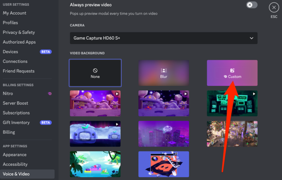 Discord Nitro: How to Use a Custom Video Background on Desktop