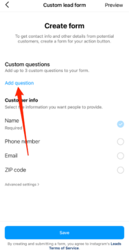 Instagram for Business: How to Add a Lead Form to Your Profile