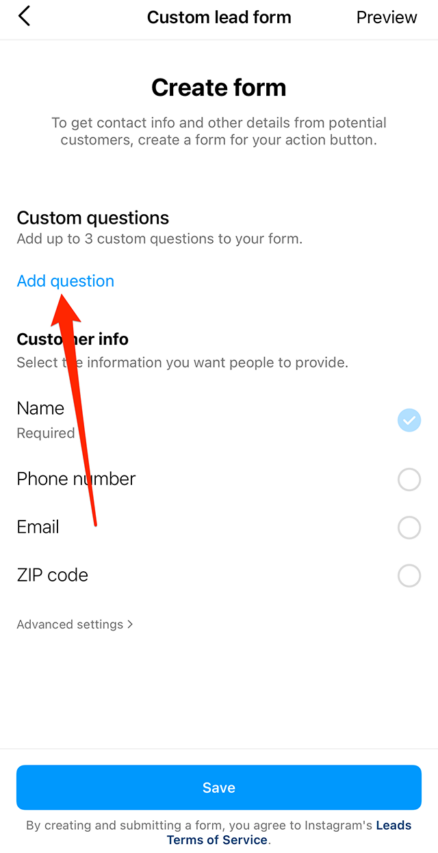 Instagram for Business: How to Add a Lead Form to Your Profile