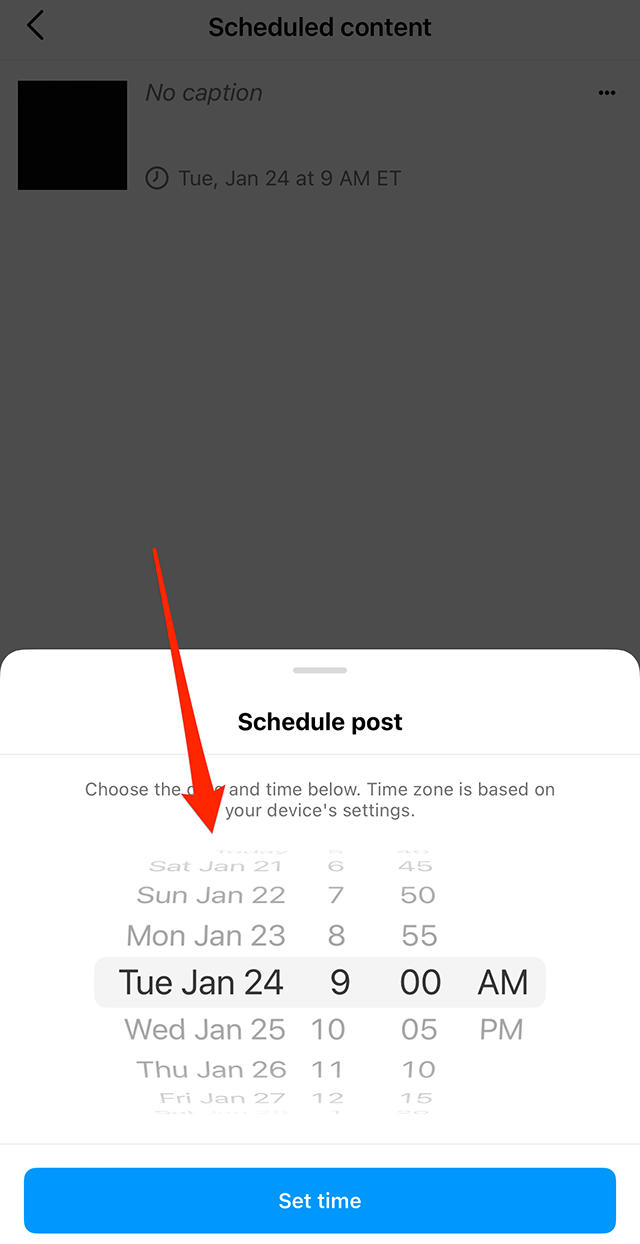 Instagram: How to Reschedule a Scheduled Post
