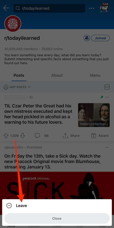 Reddit: How to Leave a Subreddit on Mobile