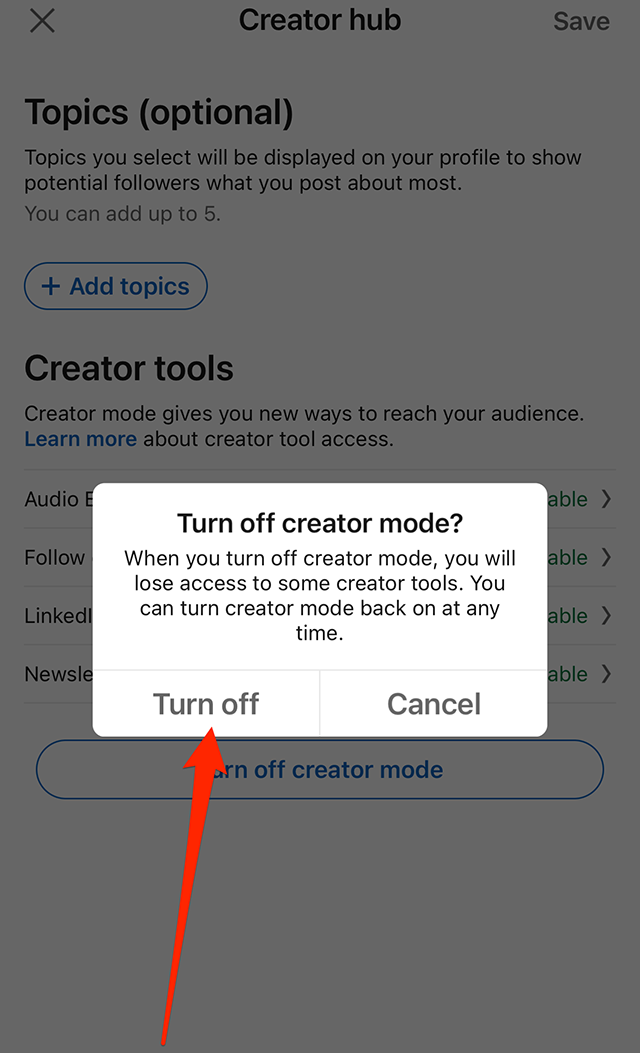 LinkedIn: How to Turn Off Creator Mode on Mobile