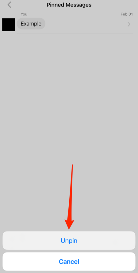 Messenger: How to Unpin Messages in a Chat