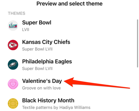 Messenger: How to Use the Valentine's Day Chat Theme