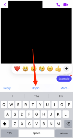 Messenger: How to Unpin Messages in a Chat