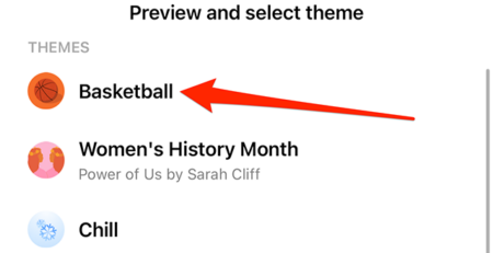 Messenger: How to Use the Basketball Chat Theme