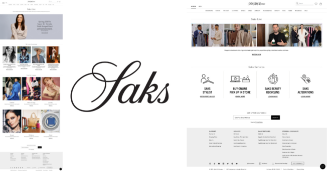 Saks Live Sales Look to Fashion’s Past to Secure Its Future