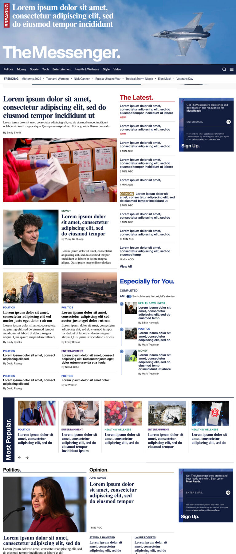 To Reach Lofty Goals, The Messenger Touts a Modest Strategy