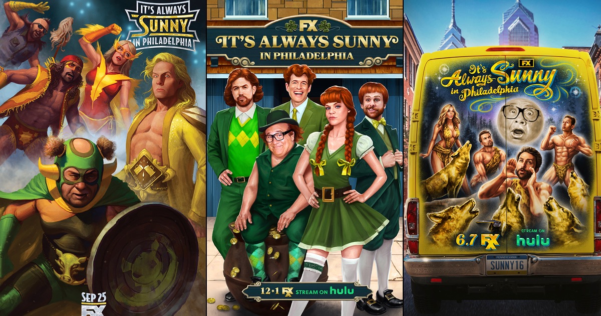 Always Sunny's Evolving Key Art: 'Idiocy in Glory'