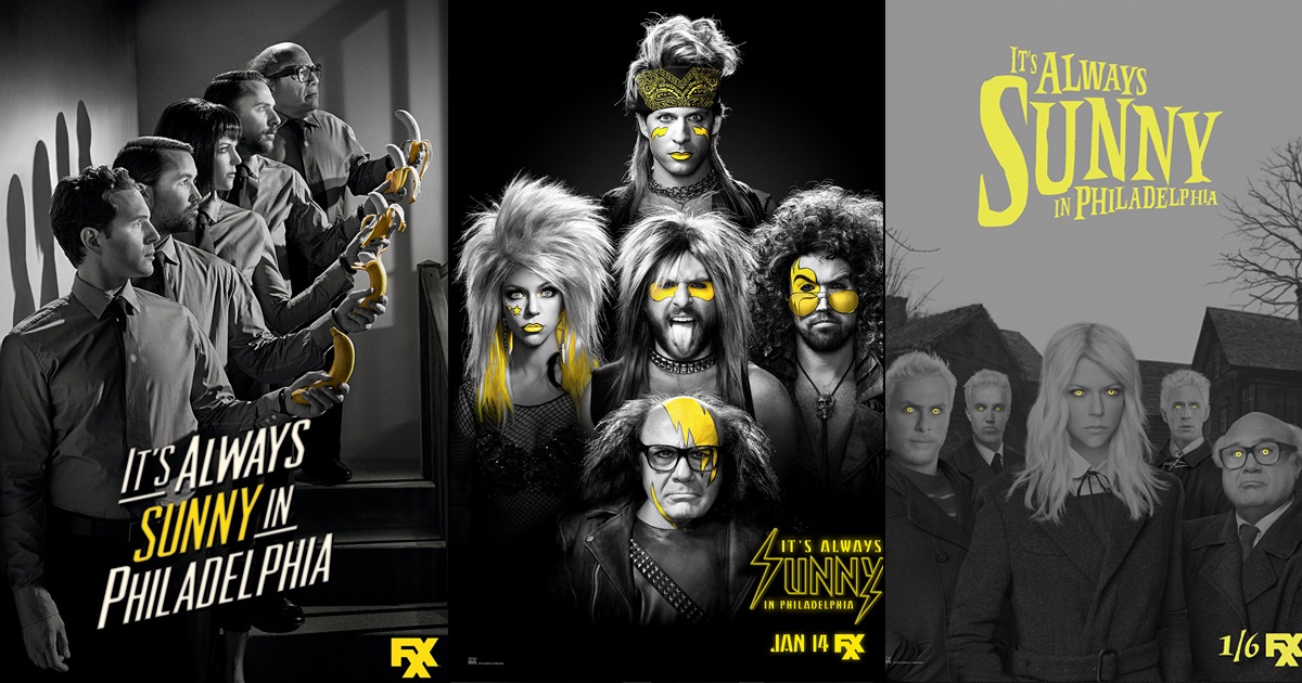 Always Sunny's Evolving Key Art: 'Idiocy in Glory'