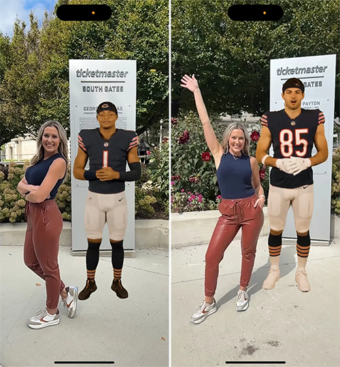 Chicago Bears Use AR to Start the Fun Outside the Stadium