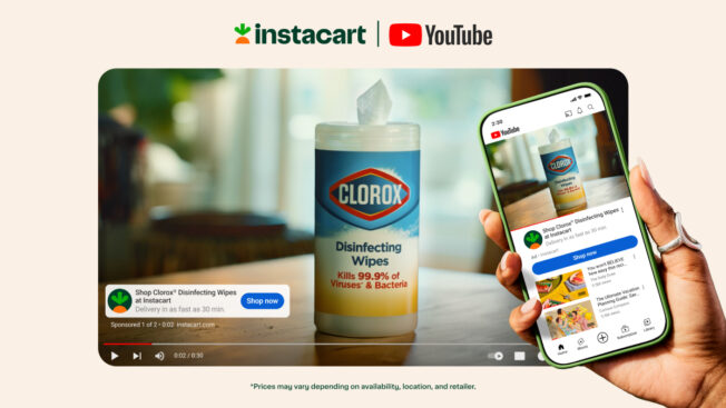 Brands Can Now Buy Shoppable Instacart Ads on YouTube
